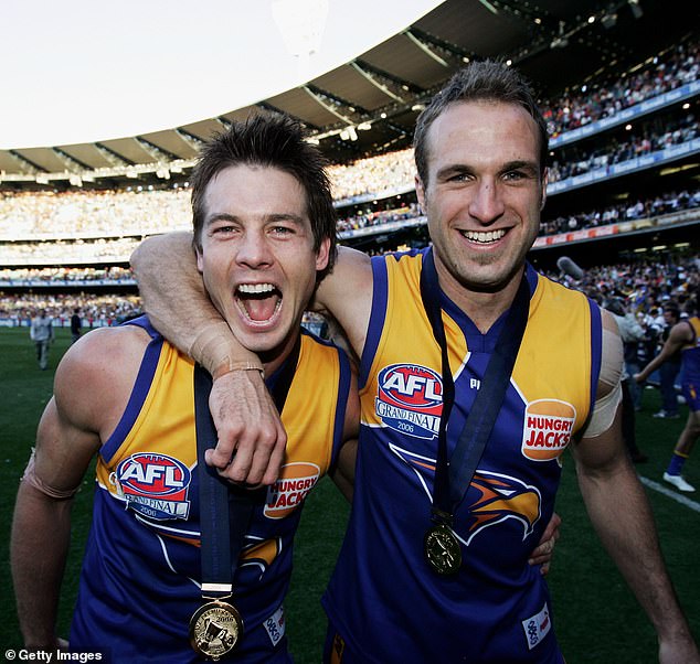 Chris Judd and Ben Cousins reunite at star-studded party in Perth