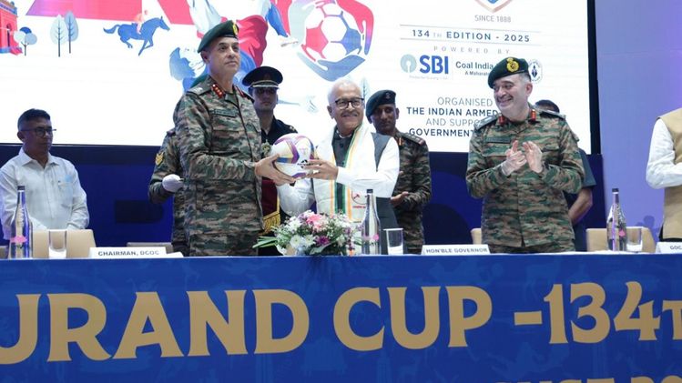 Manipur Governor Ajay Kumar Bhalla attends Durand Cup Trophy showcase ...