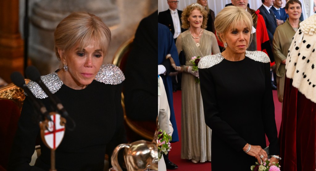 Brigitte Macron's Bold Shoulder Detail Adds Sparkling Flair to Her ...