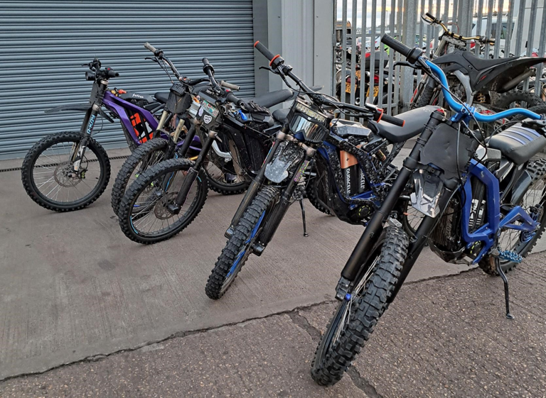 Four arrests as police seize motorbikes, weapons and Class A drugs in ...