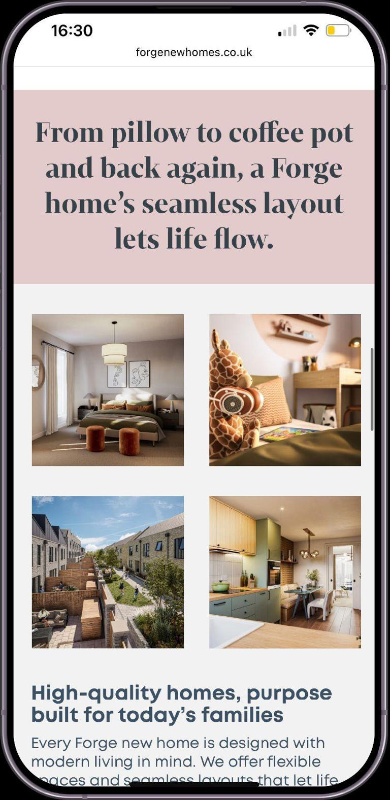 Forge New Homes and If Collective collaborate on forward thinking website