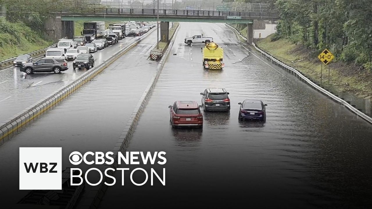 Flooding shuts down highway south of Boston following historic deluge ...