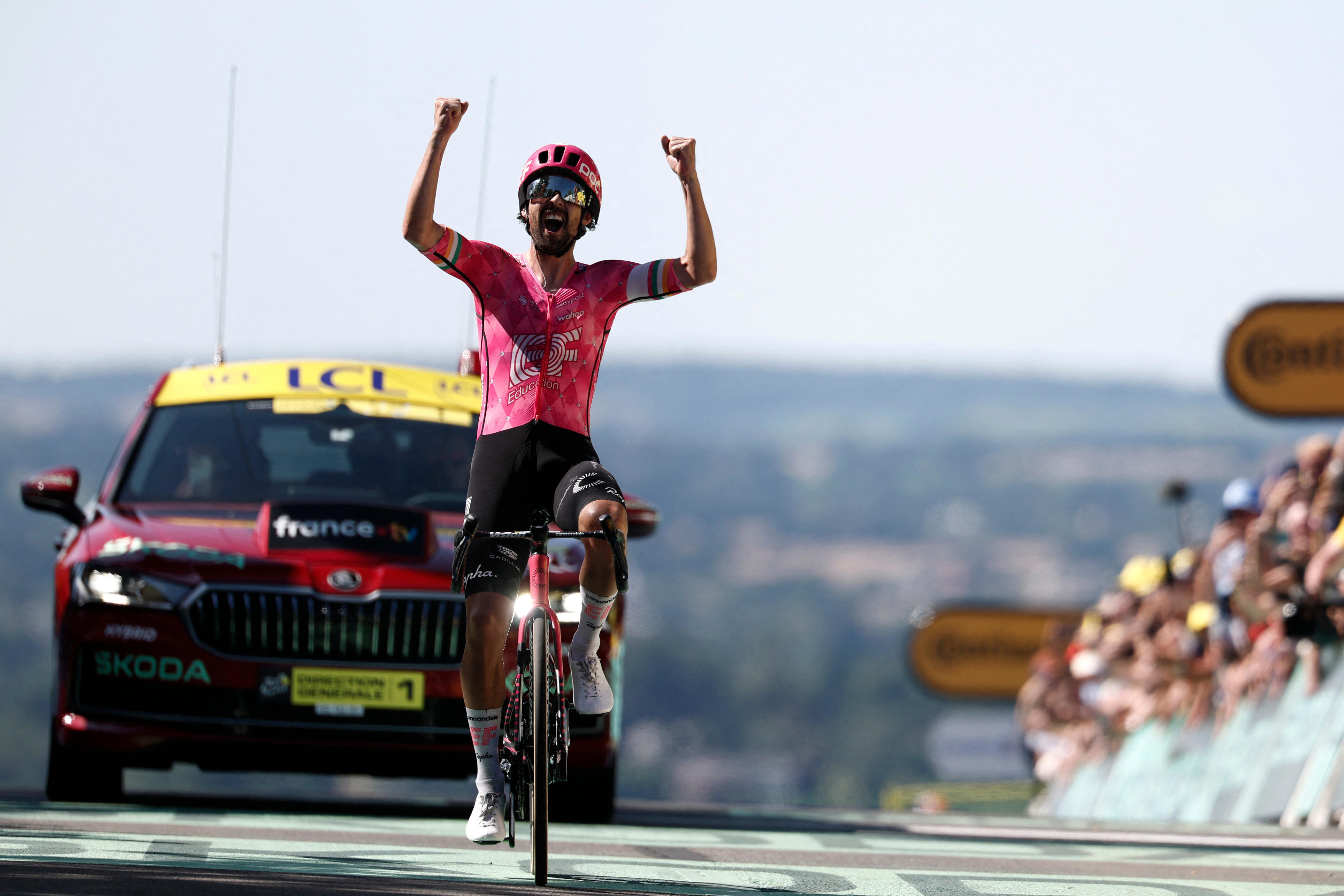 Tour de France Stage 6 results, standings: Ben Healy wins, Mathieu van ...