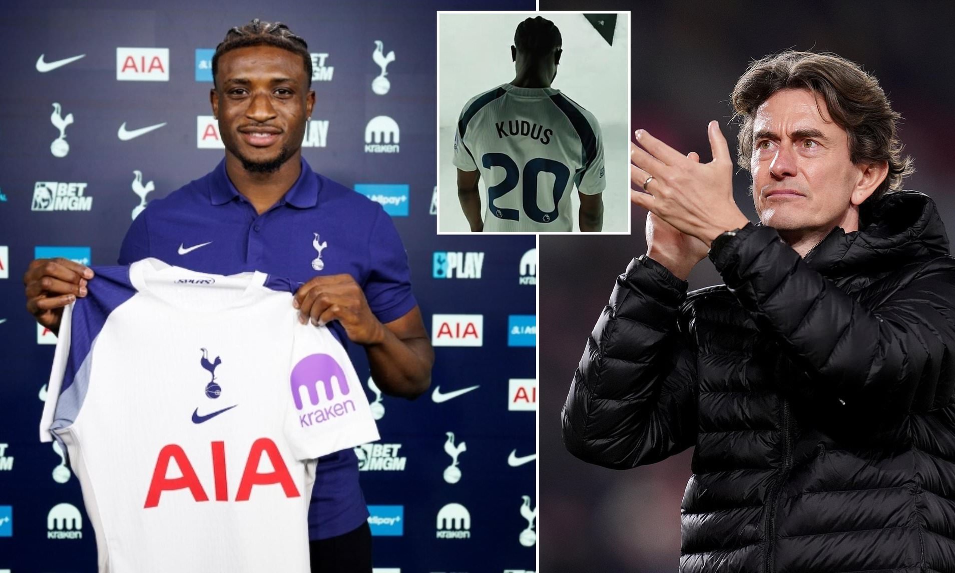 Tottenham complete £55m signing of Mohammed Kudus from West Ham