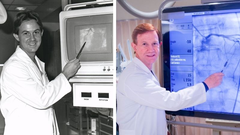 Dr. John Mitchell performed EAMC’s first Heart Cath 40 years ago today