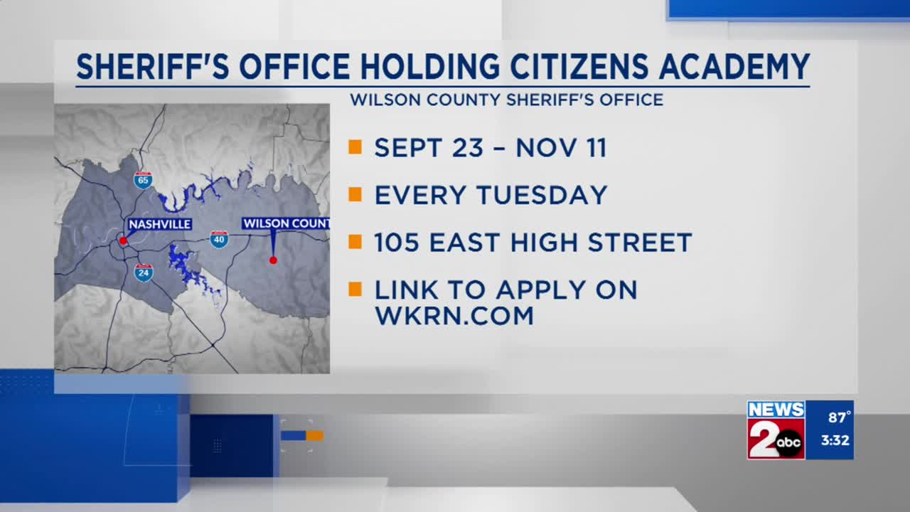 Wilson County Sheriff S Office Holding Citizens Academy