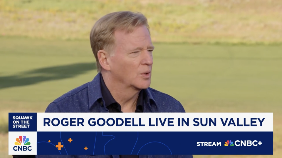 Roger Goodell gives latest on future of TV deal with CBS amid merger