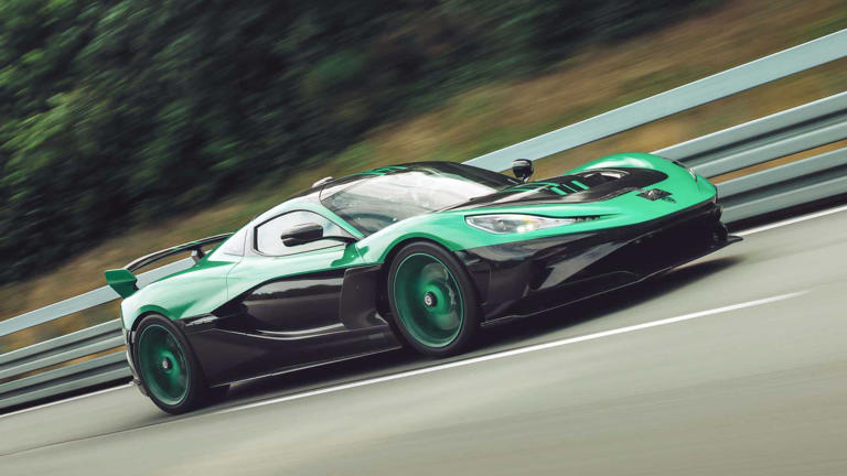 Rimac Nevera R Leaves Koenigsegg Regera In The Mirror