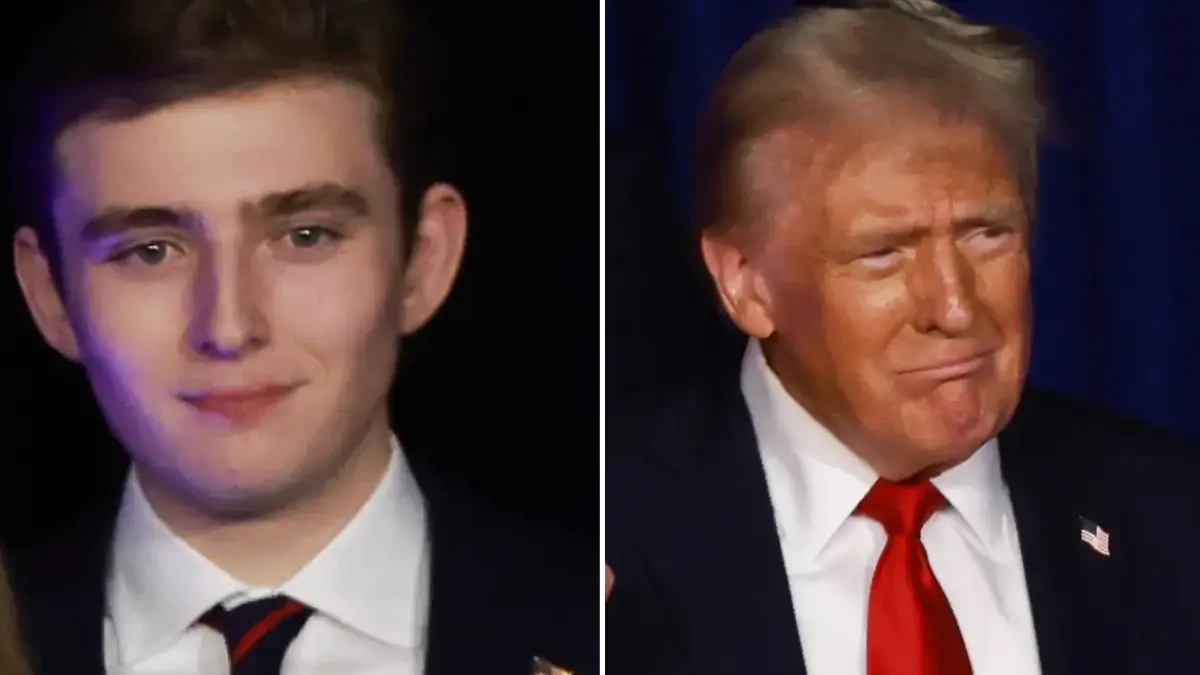 ‘Hair Is Already Thinning’: Barron Trump's Hair Steals the Show as ...