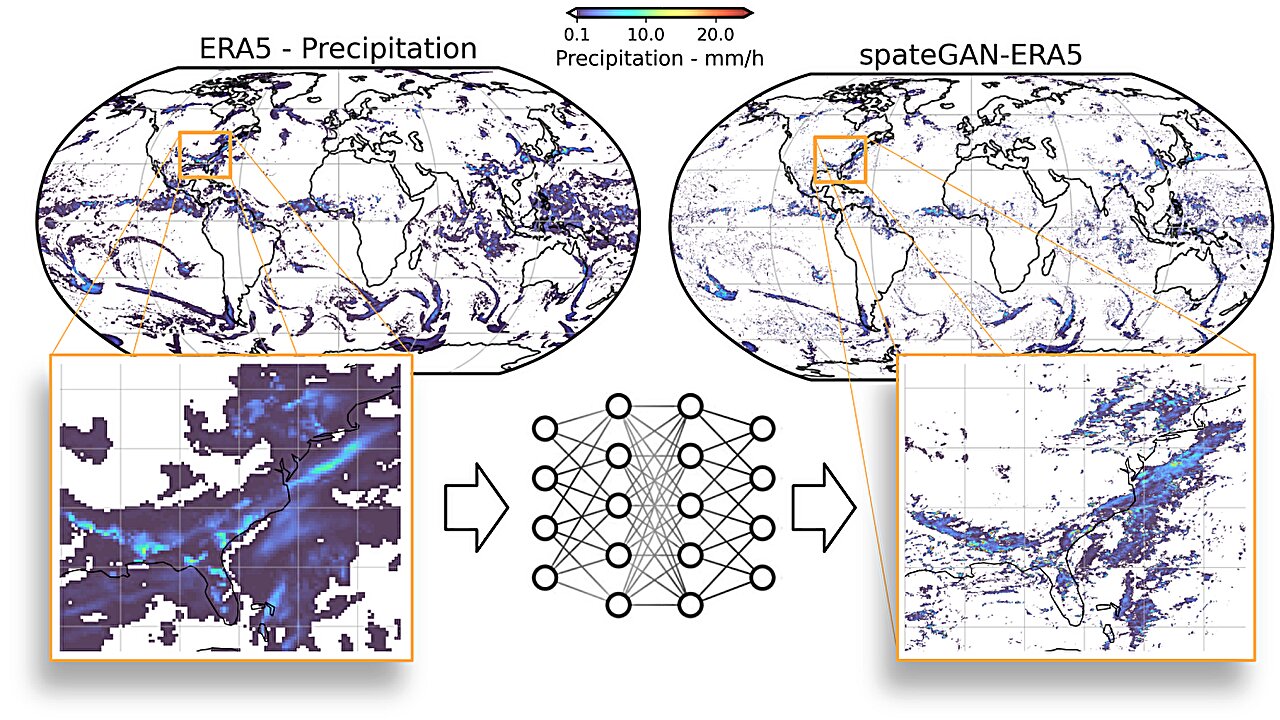 Researchers develop AI model to generate global realistic rainfall maps