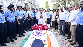 IAF officer killed in Churu crash cremated with full military honours ...