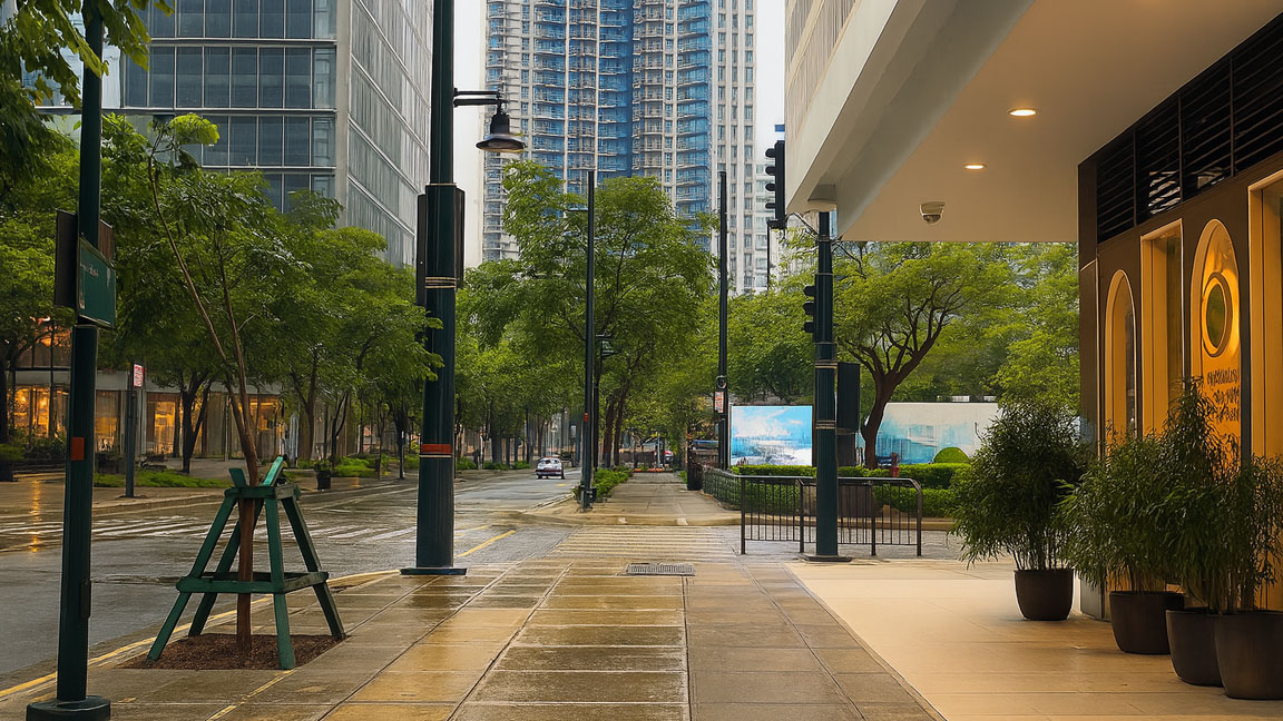 [4K HDR] Visite de BGC à Taguig | Promenade de Uptown Mall au panneau ...