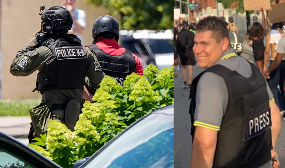 Salvadoran journalist arrested in DeKalb County protest says he’s back ...
