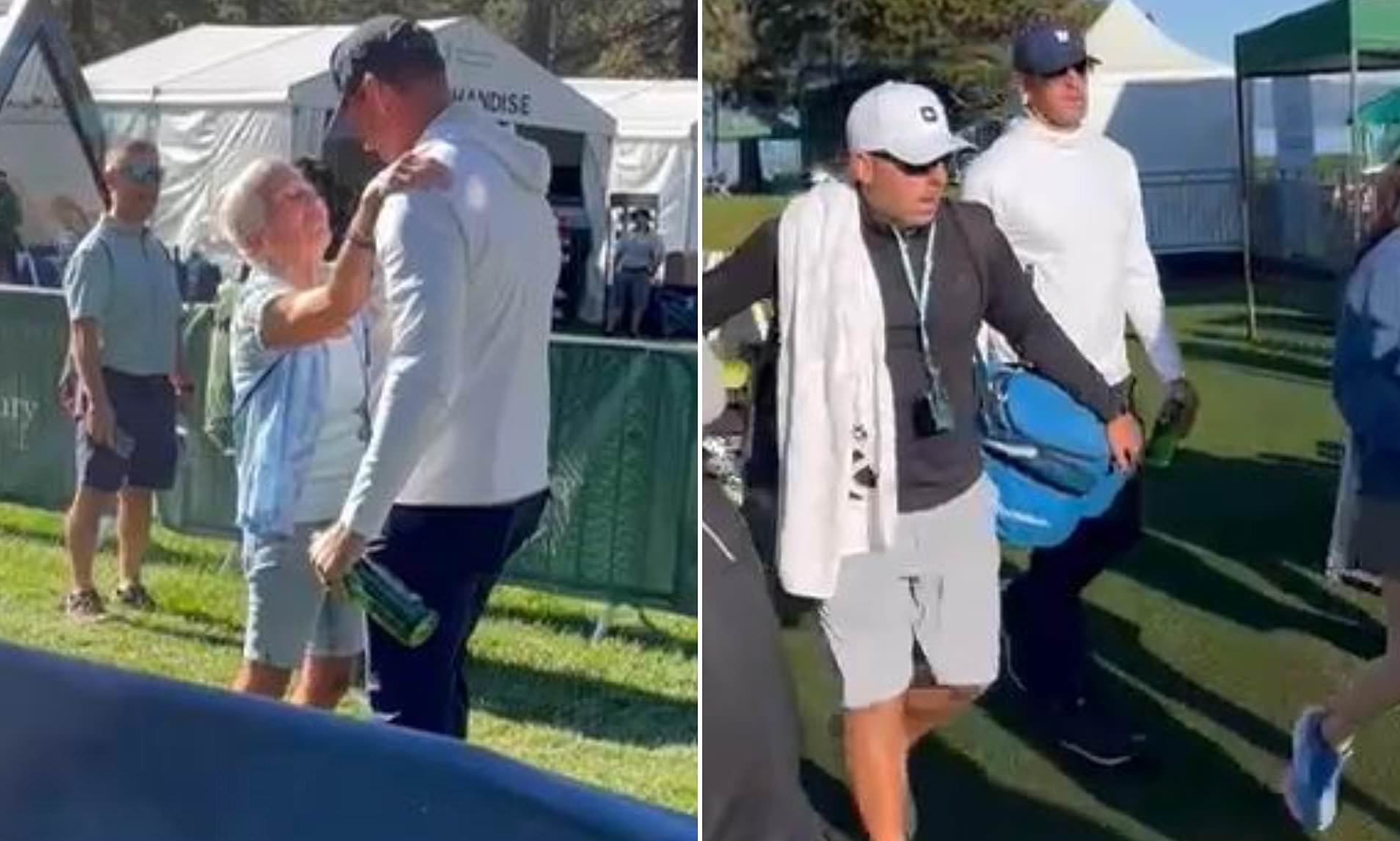 Aaron Rodgers reunited with his 'grandma' at Lake Tahoe golf tournament
