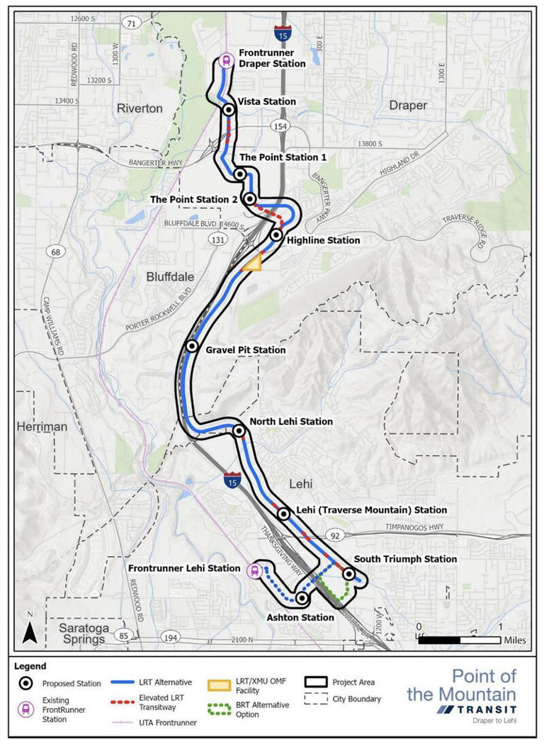 Lehi mayor speaking out against proposed Point of the Mountain transit plan