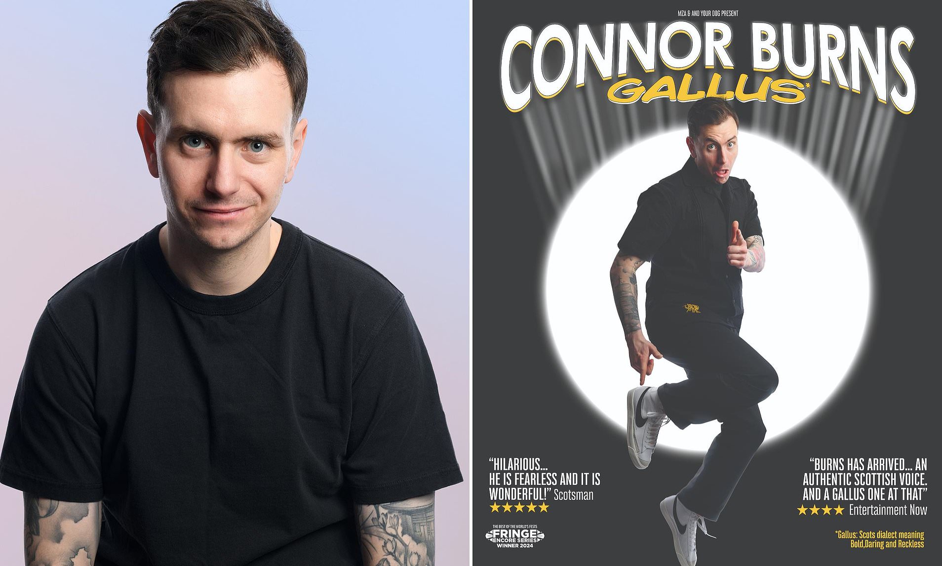 How Connor Burns rose through the comedy ranks