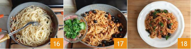 Spaghetti with Octopus Puttanesca