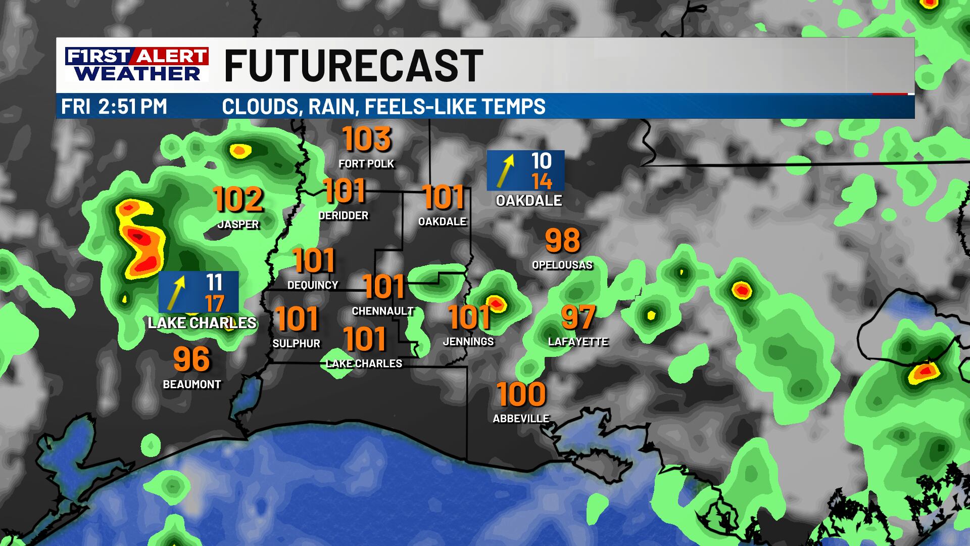 FIRST ALERT FORECAST: Fewer storms Friday means warmer weather is possible