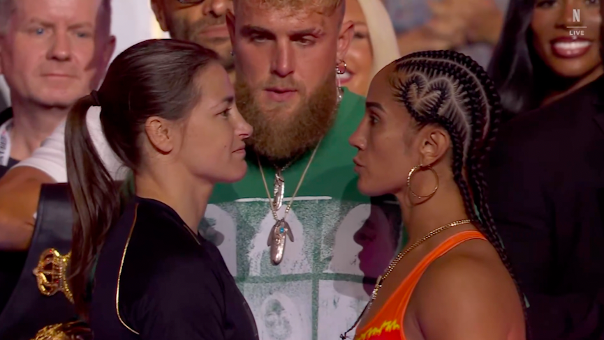 Video: Katie Taylor, Amanda Serrano final faceoff before historic trilogy bout