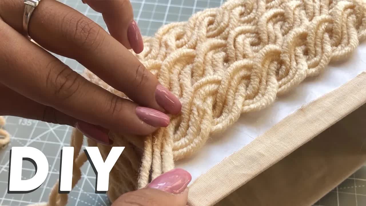 Incredible kind of weaving from ordinary yarn! 🥰 Handmade basket from ...