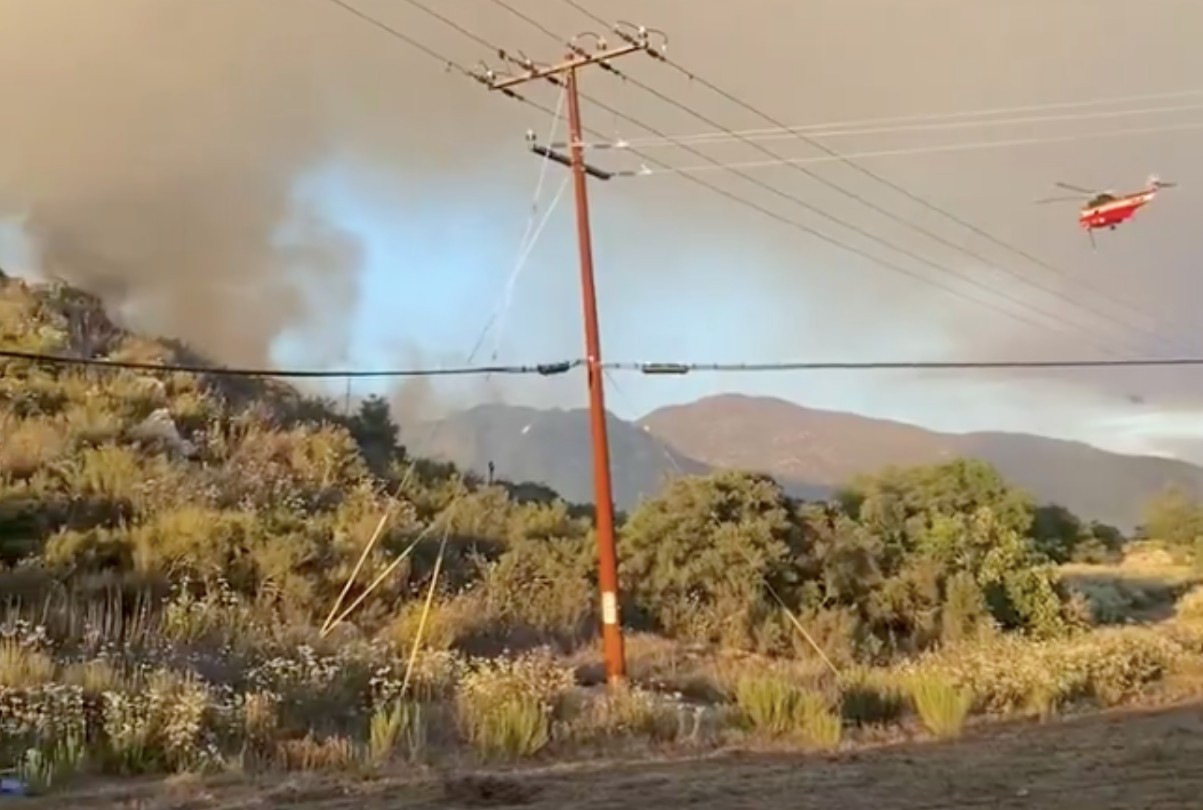 Springs Fire east of Jamul Casino grows to 50 acres with evacuations ...