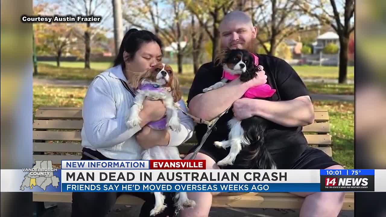 Evansville man dead in Australian crash weeks after moving overseas