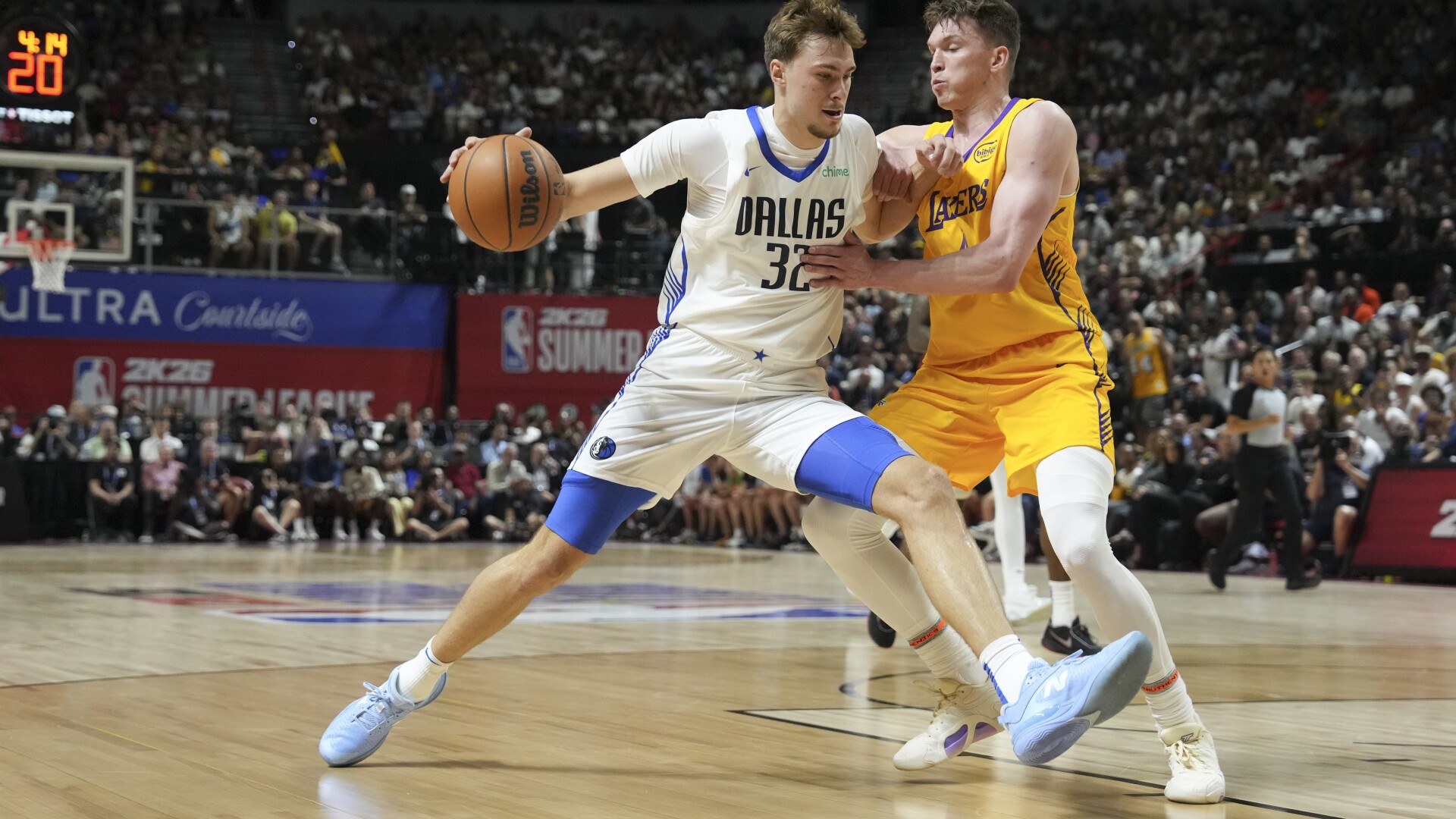 Cooper Flagg struggles in debut, Mavs edge Lakers 87-85