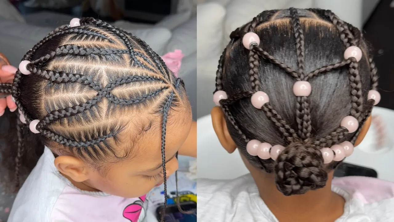 Super cute kid braid style: design braids