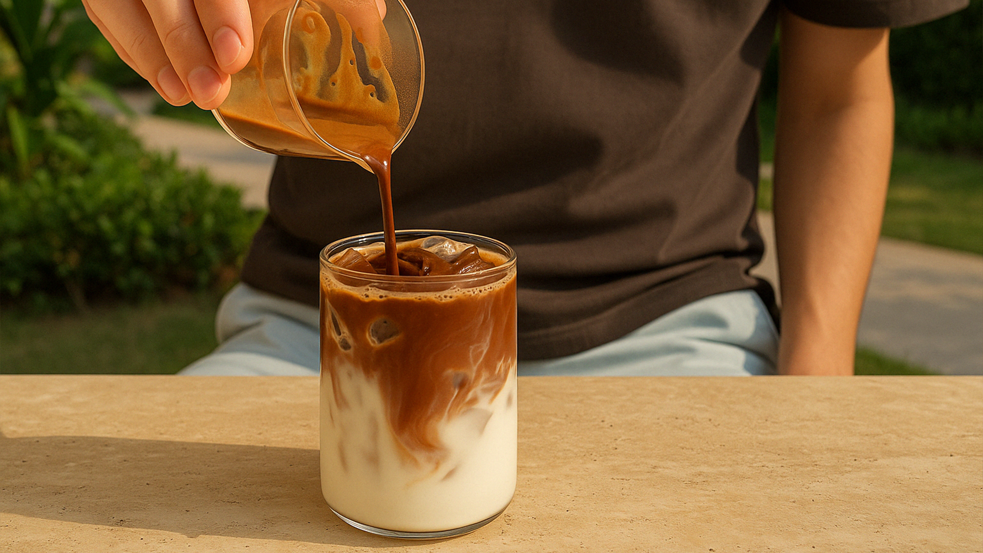Coffee ASMR | Iced Latte Pouring Satisfying Moments 🧊☕