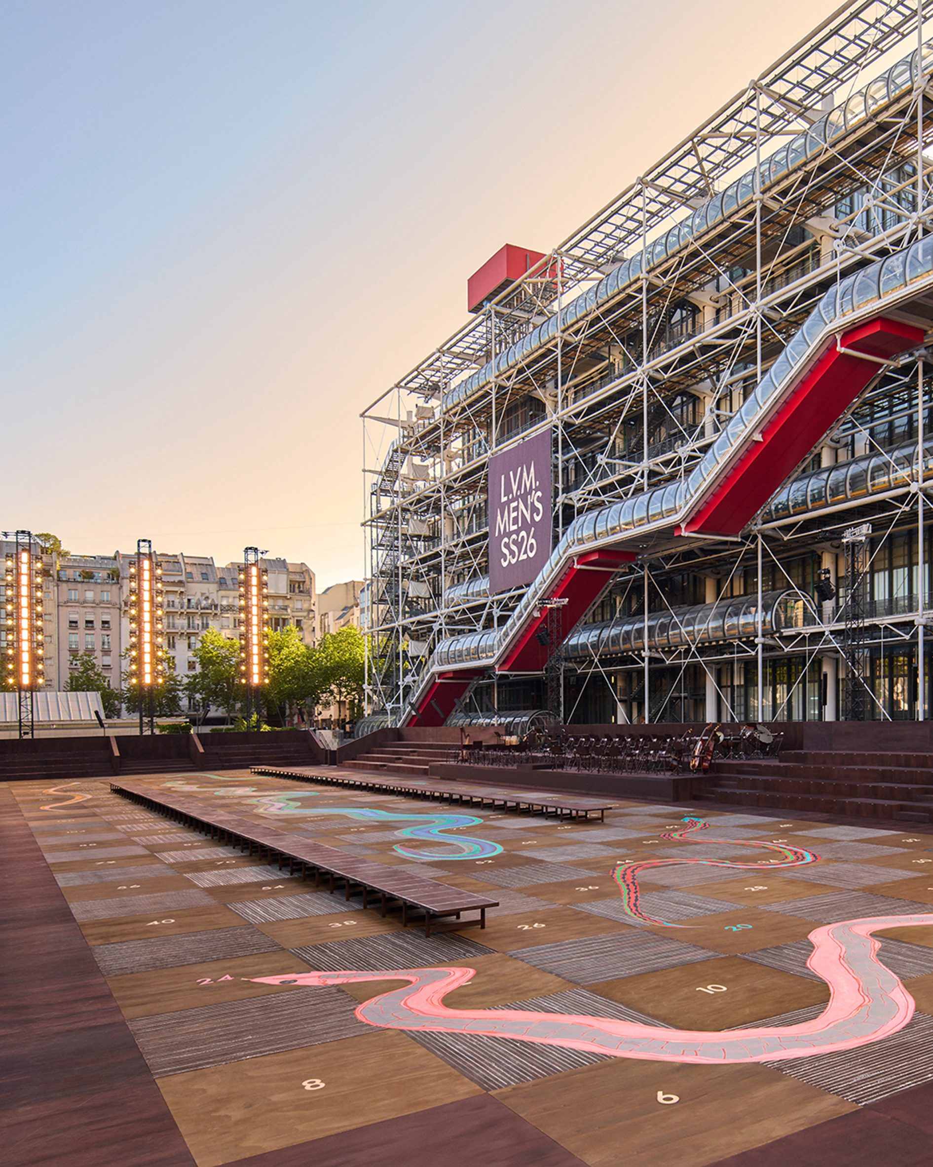 Giant snakes and ladders board designed as "perfect metaphor for life ...