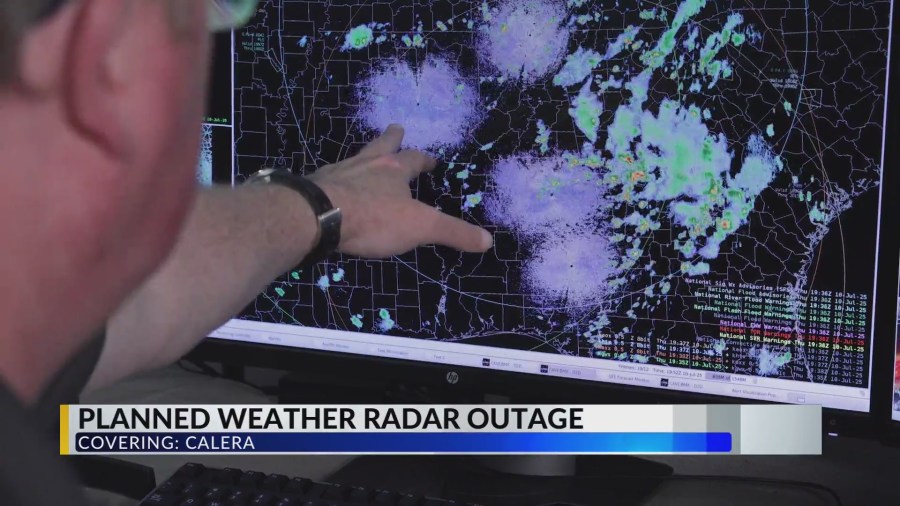 Central Alabama radar outage scheduled while rain moves through area