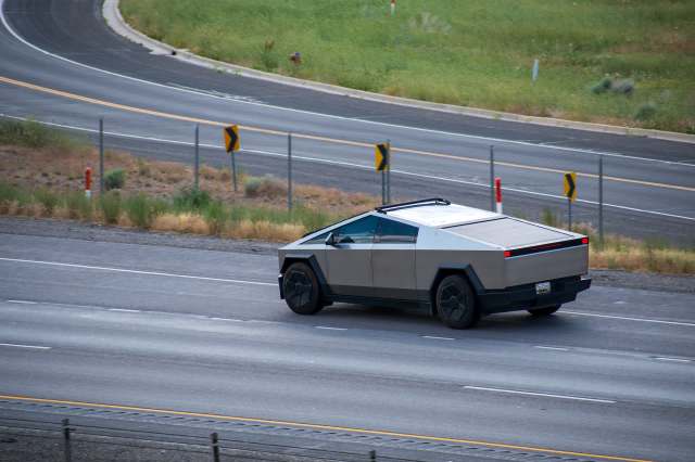 Firefighters spring into action after Tesla Cybertruck sparks fast ...