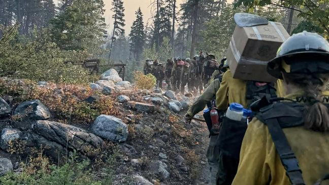 U.S. Forest Service details firefighting tactics while tackling peak ...