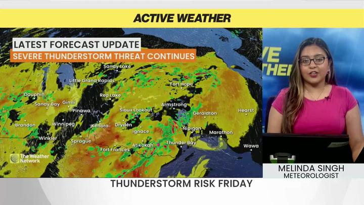 Friday storms threaten hail, funnel clouds on the Prairies