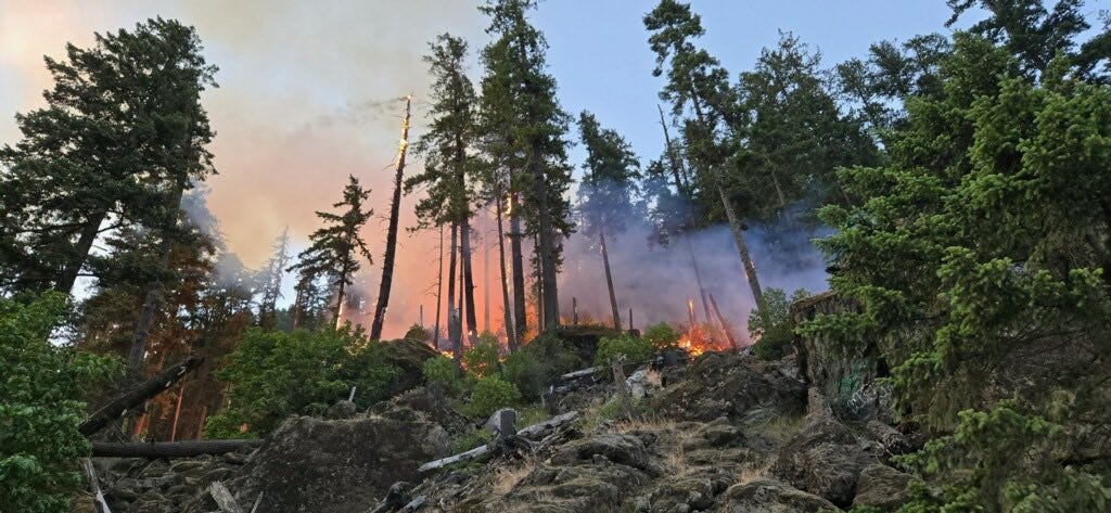 New fire breaks out near Hood Canal, just north of blaze burning near ...