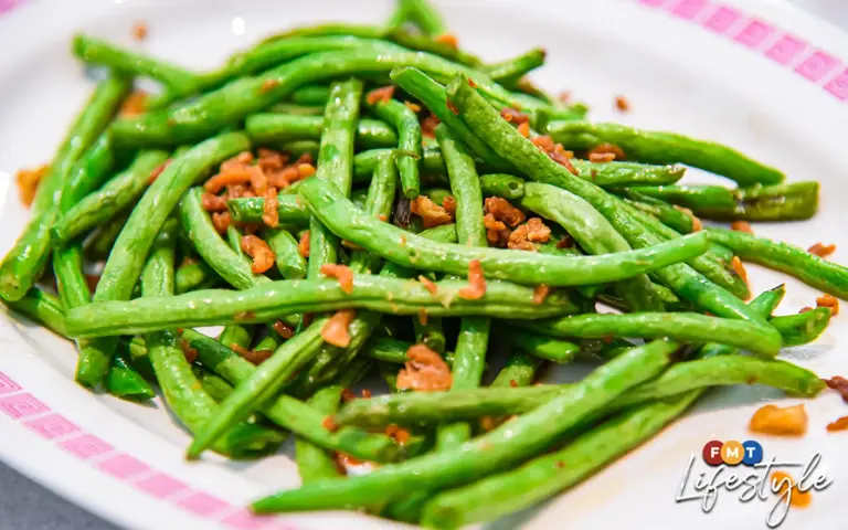 A bridge between two kitchens at Yik Kee Restaurant