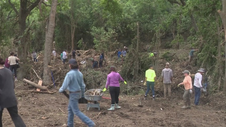 Riverfront cabins 'completely flattened' in Texas town after historic ...