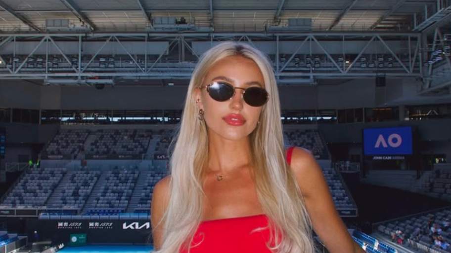 Taylor Fritz's gf Morgan Riddle rocks Wimbledon 'giant tennis ball ...