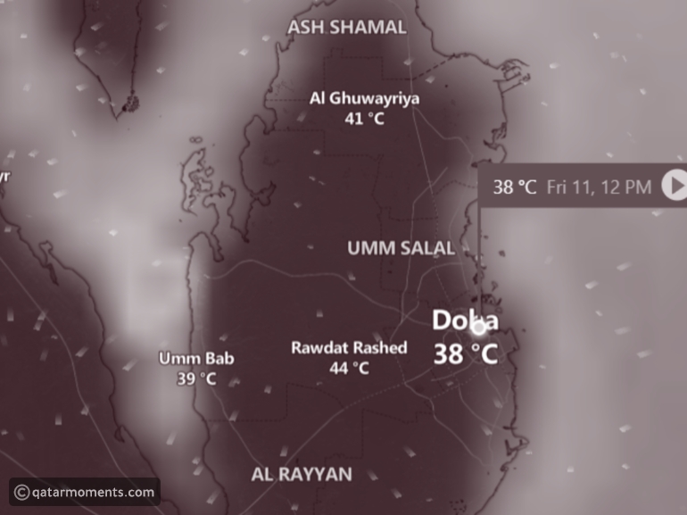 Doha Weather Today: 40°C High, 30°C Low – July 11, 2025