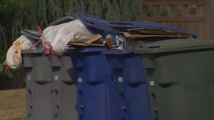 Jam-packed bins line city streets as strike delays trash pickup in King ...