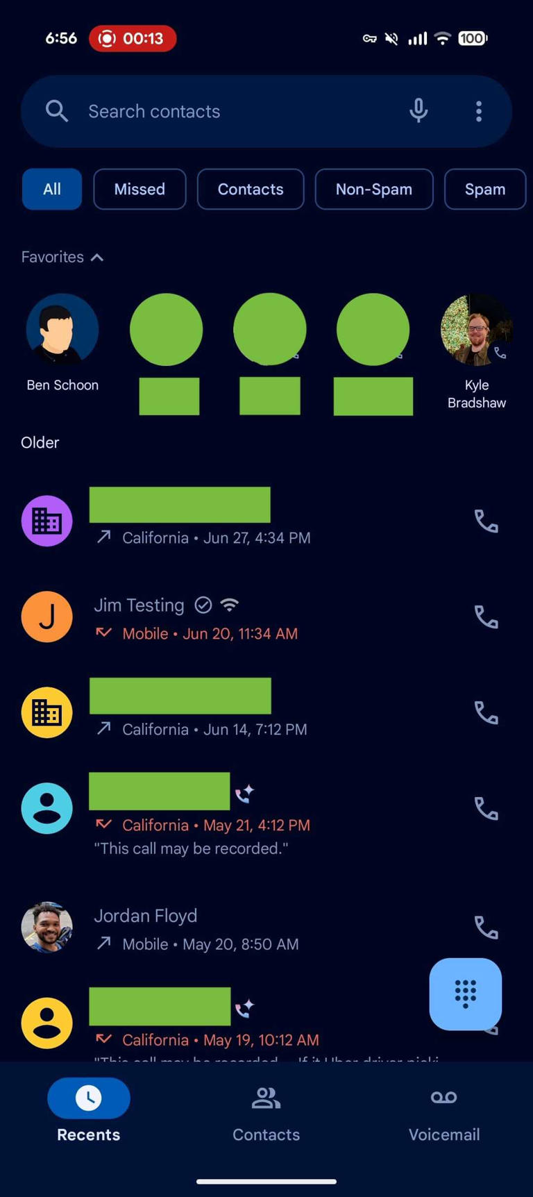 Google Phone app's cleaner layout is starting to pop up for some users