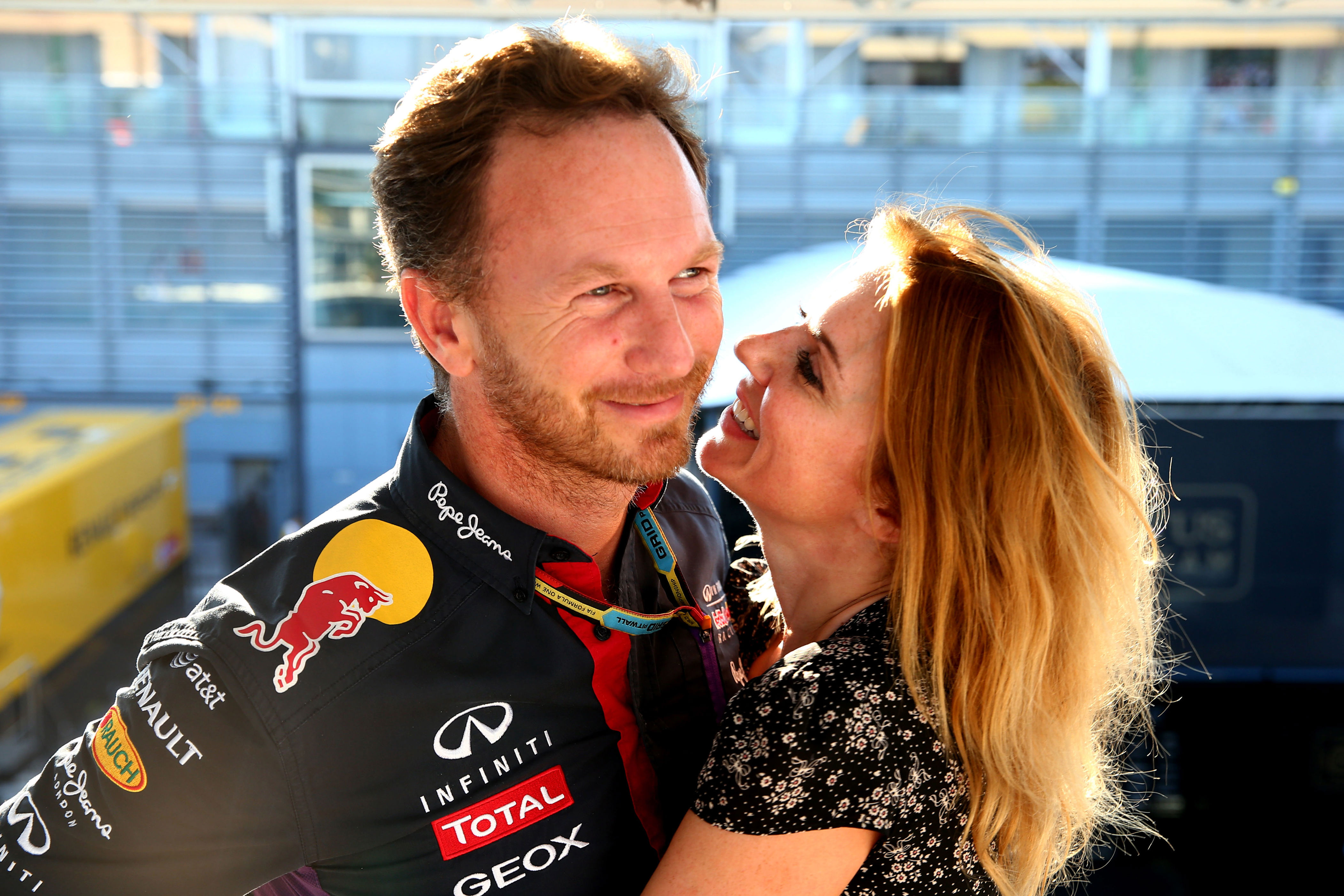 Geri Halliwell and husband Christian Horner put on a united front at ...