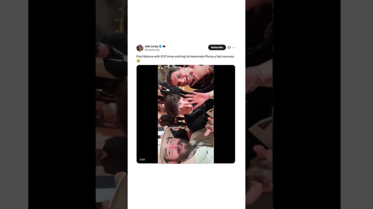 Post Malone, iitztimmy & Genburten wish Phony a fast recovery