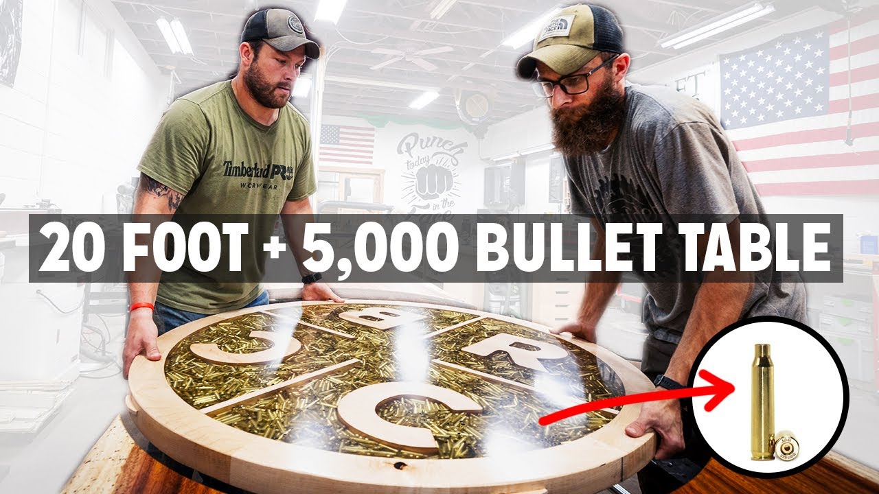 Epic Epoxy Table - Bullets Meet Boardroom