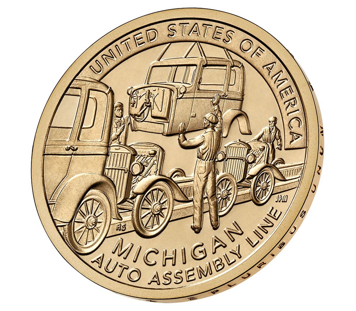 Dollar coin that debuted earlier this year celebrates Michigan's auto ...