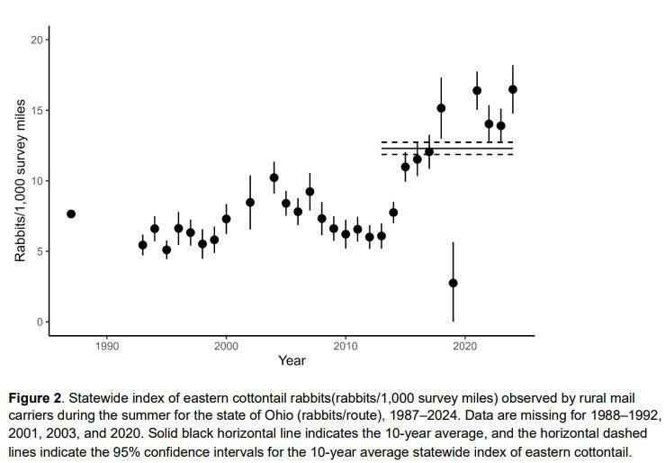 Rabbit sightings in Columbus area hopping up from steady population ...