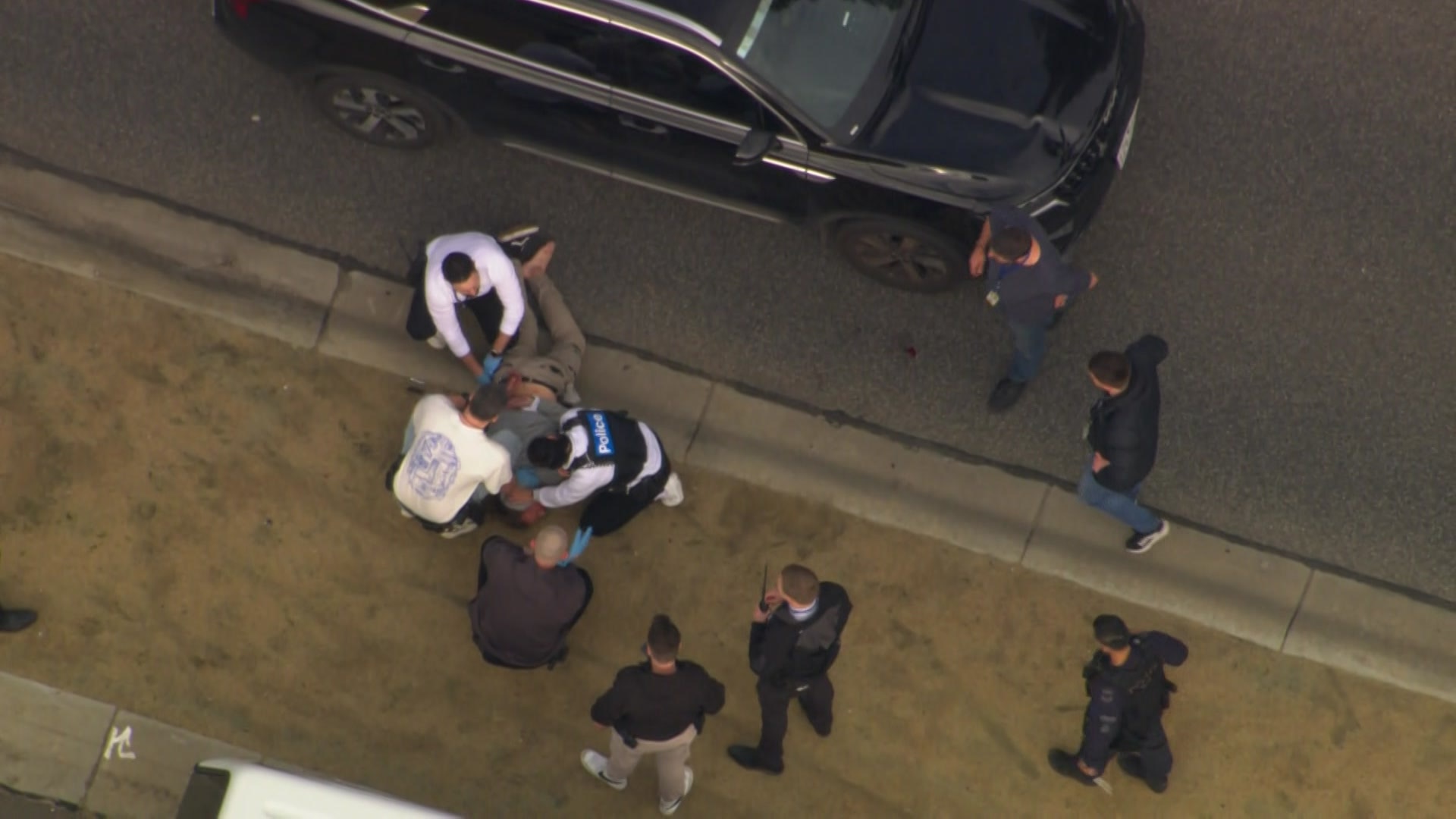 Man arrested after dramatic police car chase through Melbourne with man ...
