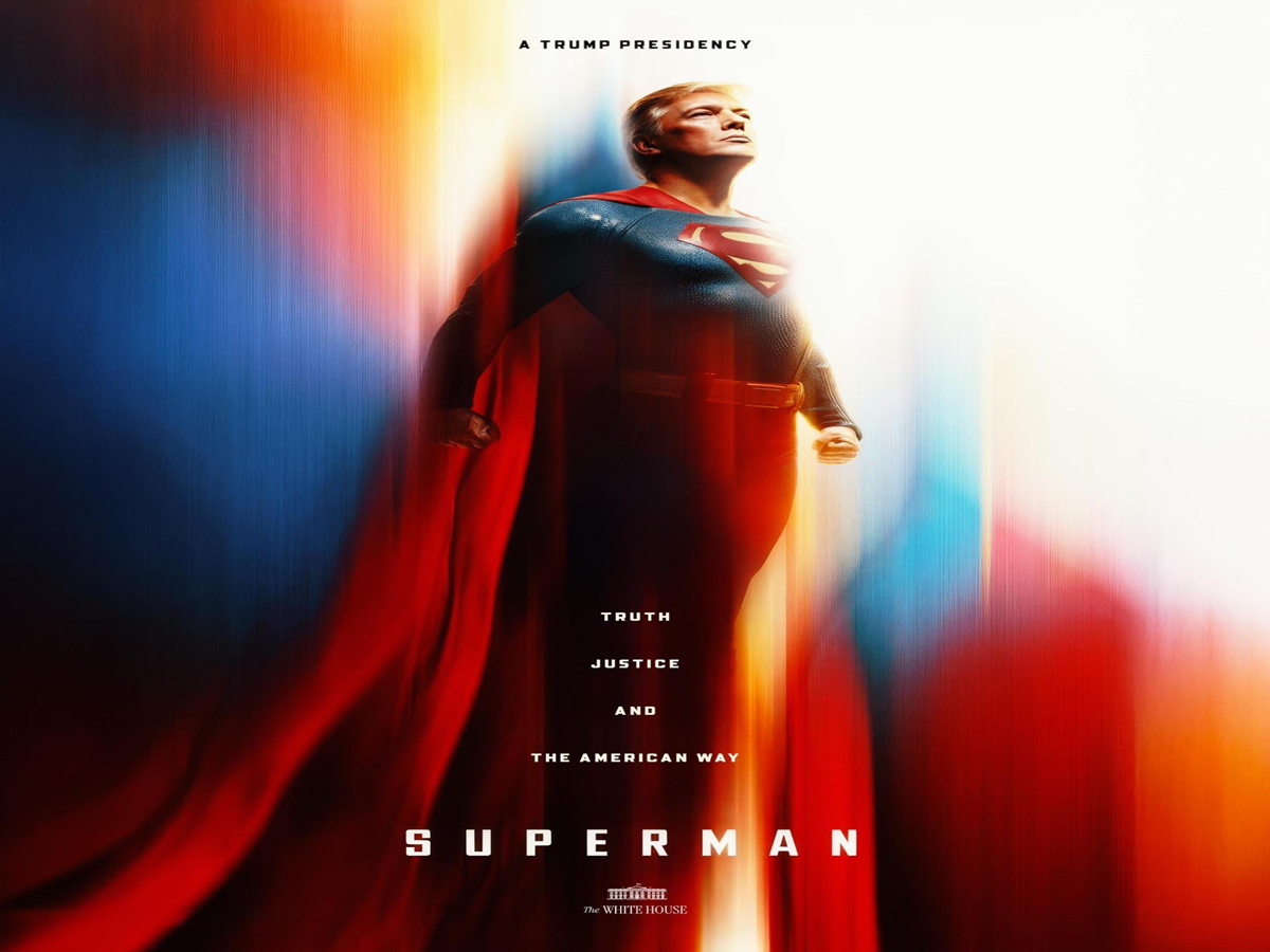 White House under fire for bizarre 'Superman Trump' image, Internet ...