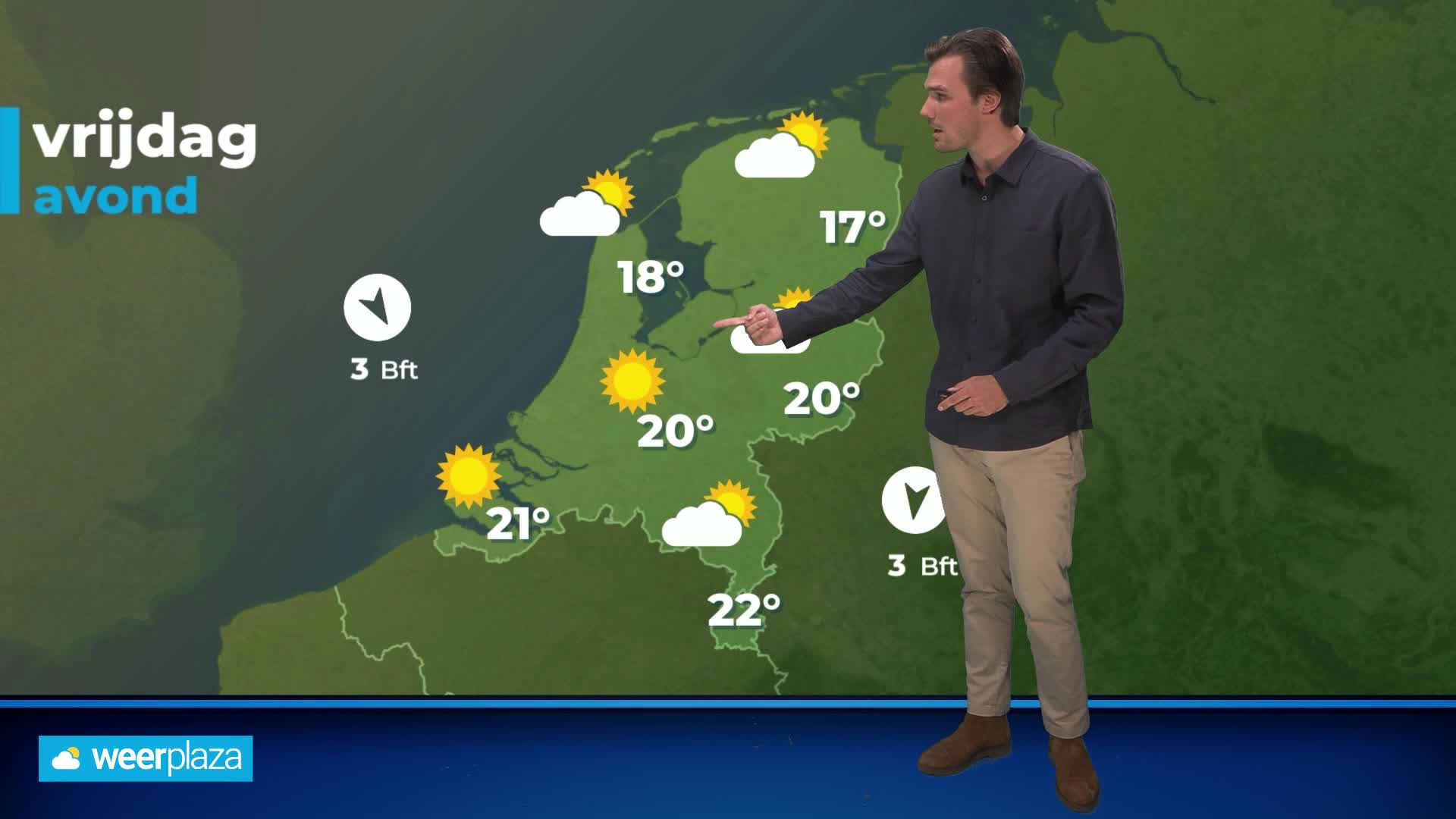 Zomerse temperaturen, maar ook een bui | Weekend weerbericht