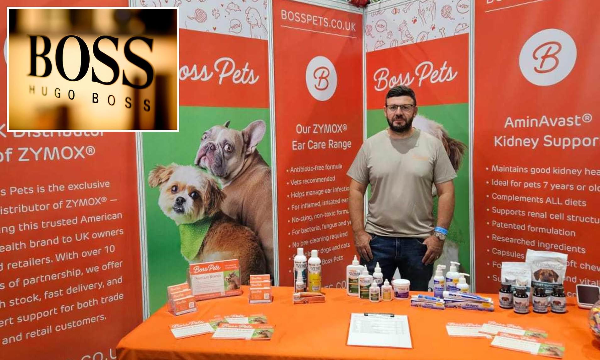 Pet shop owner wins battle with Hugo Boss after complaint his Boss Pets ...
